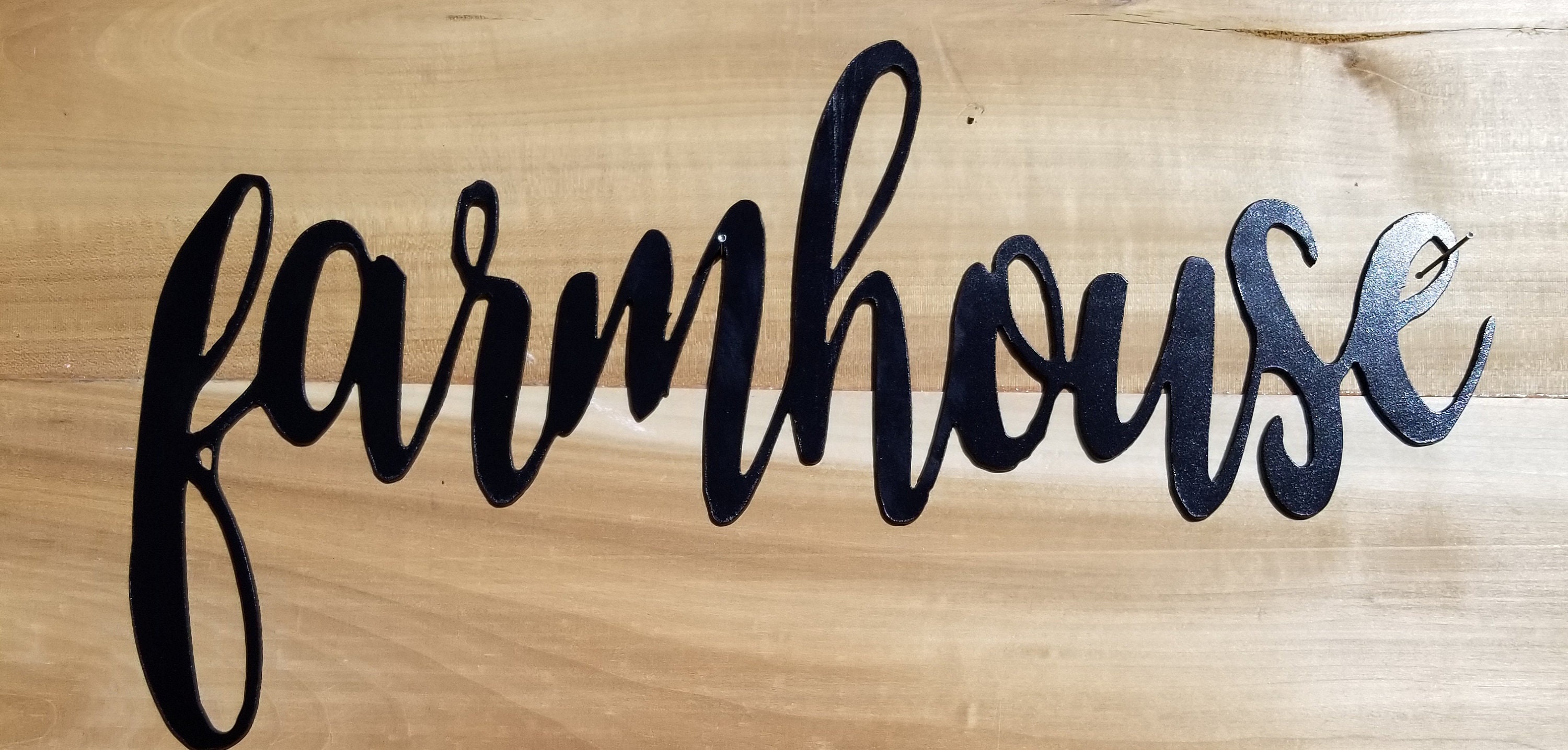 Farmhouse Metal Words