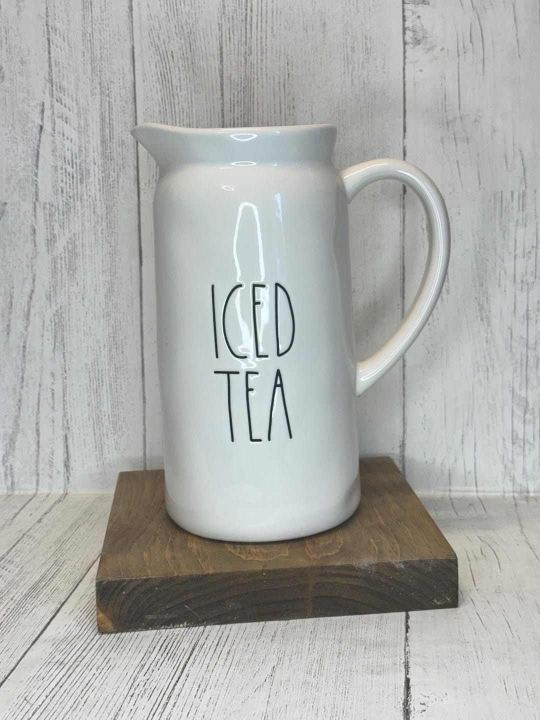 Rae Dunn "iced Tea" Ceramic Pitcher - Etsy