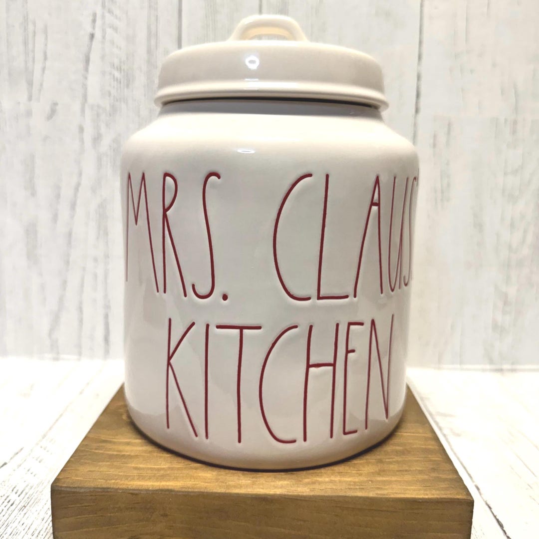 Rae Dunn New "mrs. CLAUS’S KITCHEN " Ceramic Canister - Etsy
