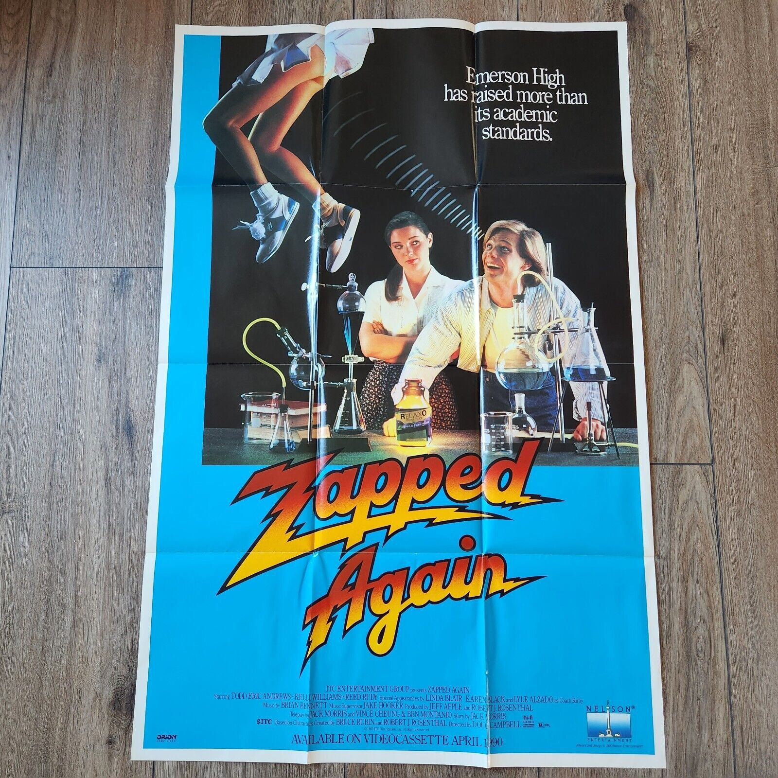 1990 Orion Home Video 25x38 Movie Poster Package: Zapped Again W/kelli ...