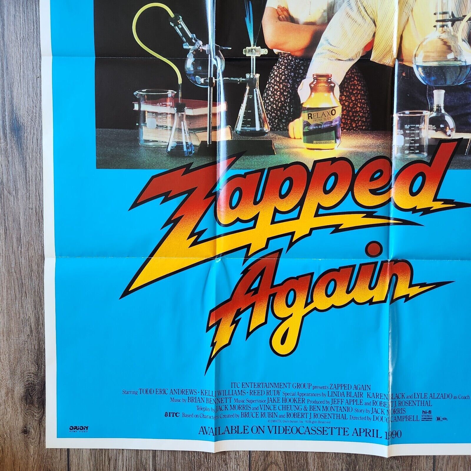 1990 Orion Home Video 25x38 Movie Poster Package: Zapped Again W/kelli Renee Williams Plus 5 ...