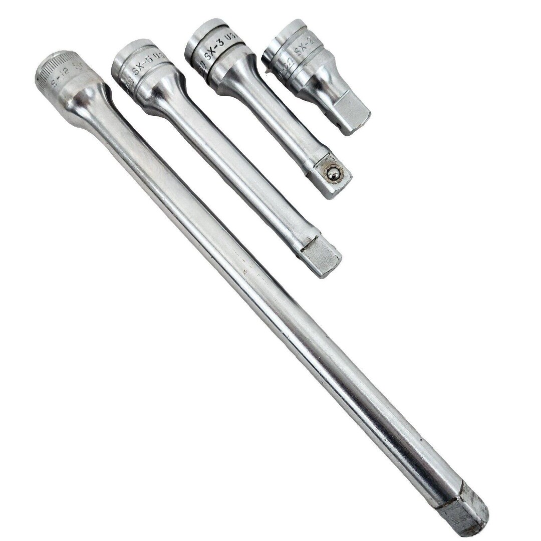Vintage Snap-on 1/2 Drive Socket Extension Set SX2 SX3 SX5 S12 4pc ...