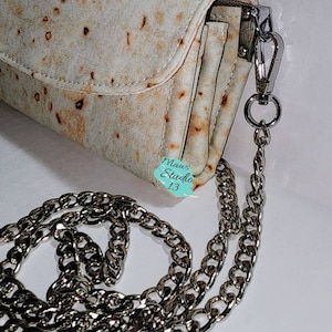 Burrito Wallet With Chain Crossbody / Shoulder Strap or Wristlet Strap ...