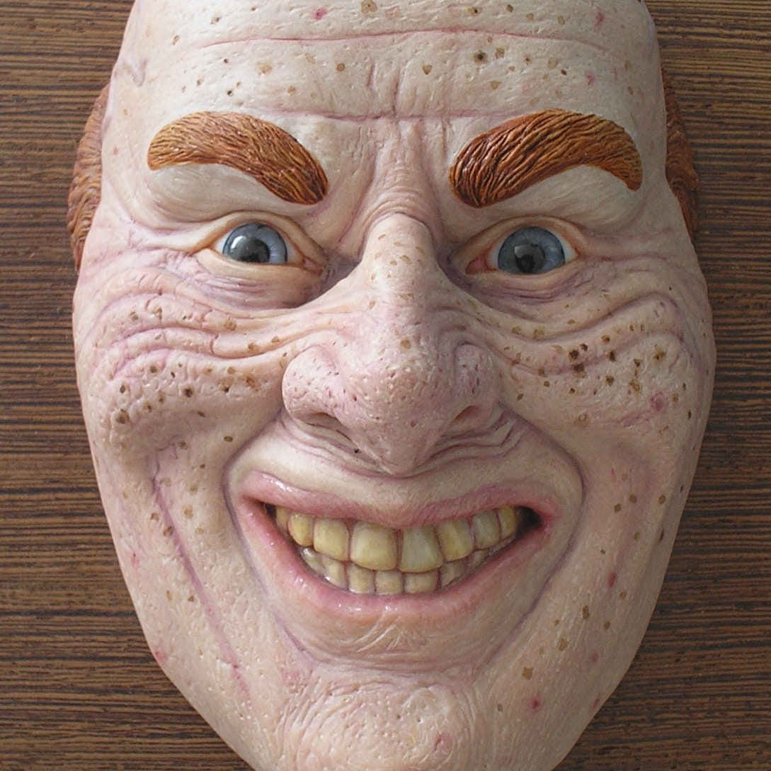 Psychopath Psycho Insane Creepy Horror Human Face Fratze Head | Etsy