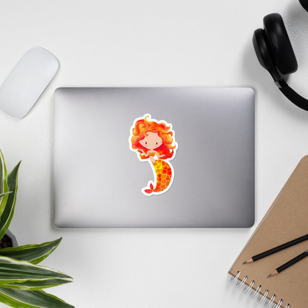 Leo Zodiac Mermaid Vinyl Sticker - Etsy