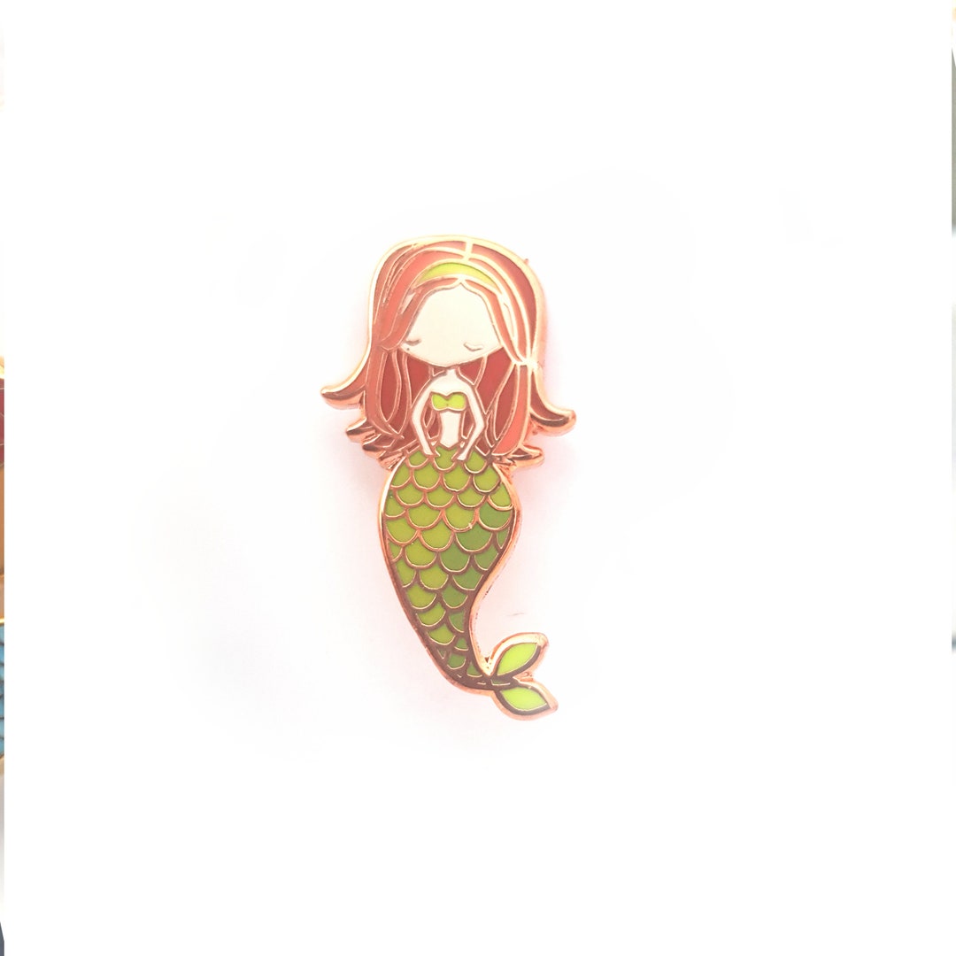 Kawaii Virgo Zodiac Mermaid Enamel Pin - Etsy