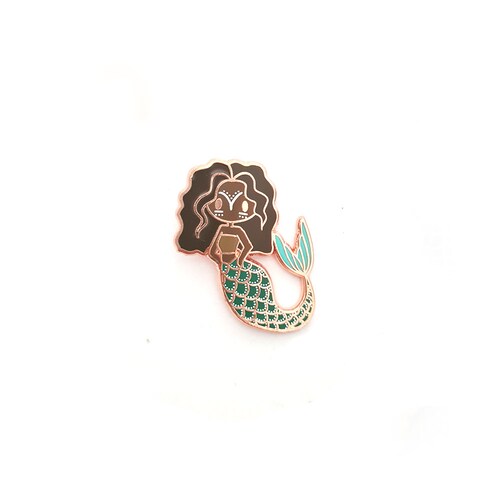 Maori Mermaid of New Zealand Hard Enamel Pin Mermaids of the - Etsy