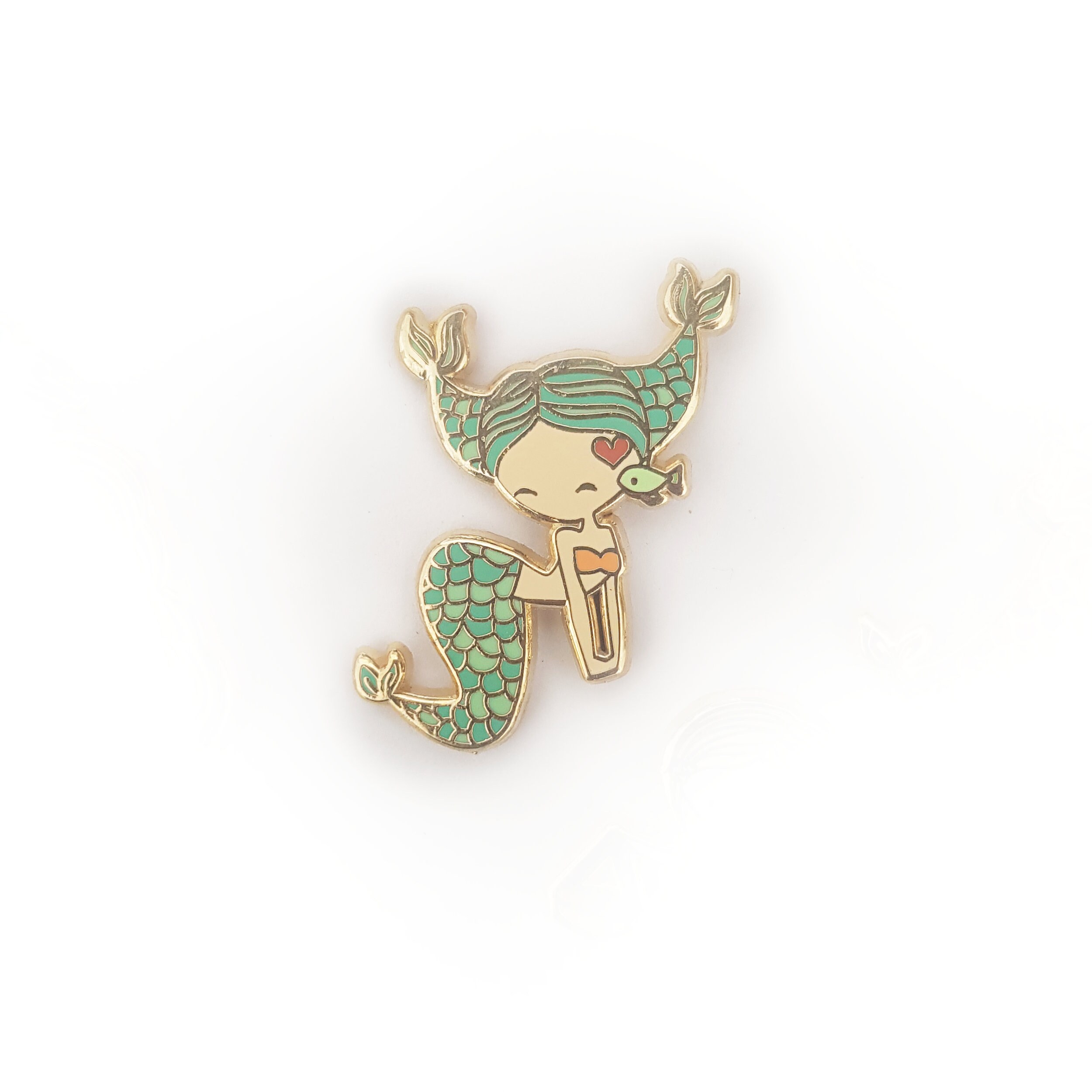 Kawaii Pisces Zodiac Mermaid Enamel Pin - Etsy