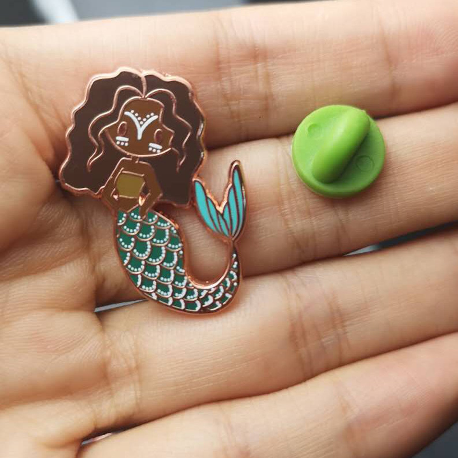 Aboriginal Mermaid of Australia Hard Enamel Pin, Indigenous Mermaid ...