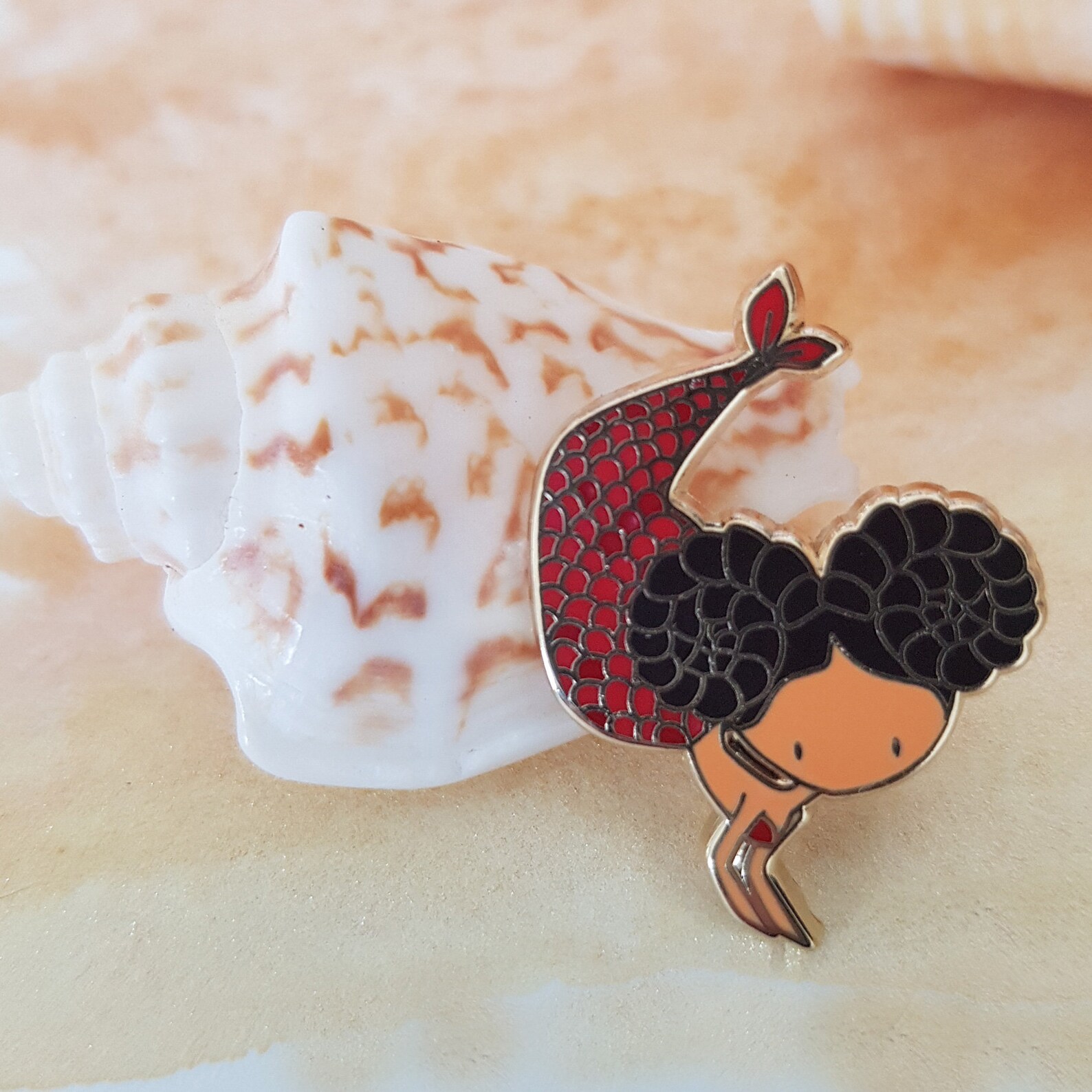 Aries Zodiac Mermaid Enamel Pin | Kawaii Astrology Pin | Cute 1" Star ...
