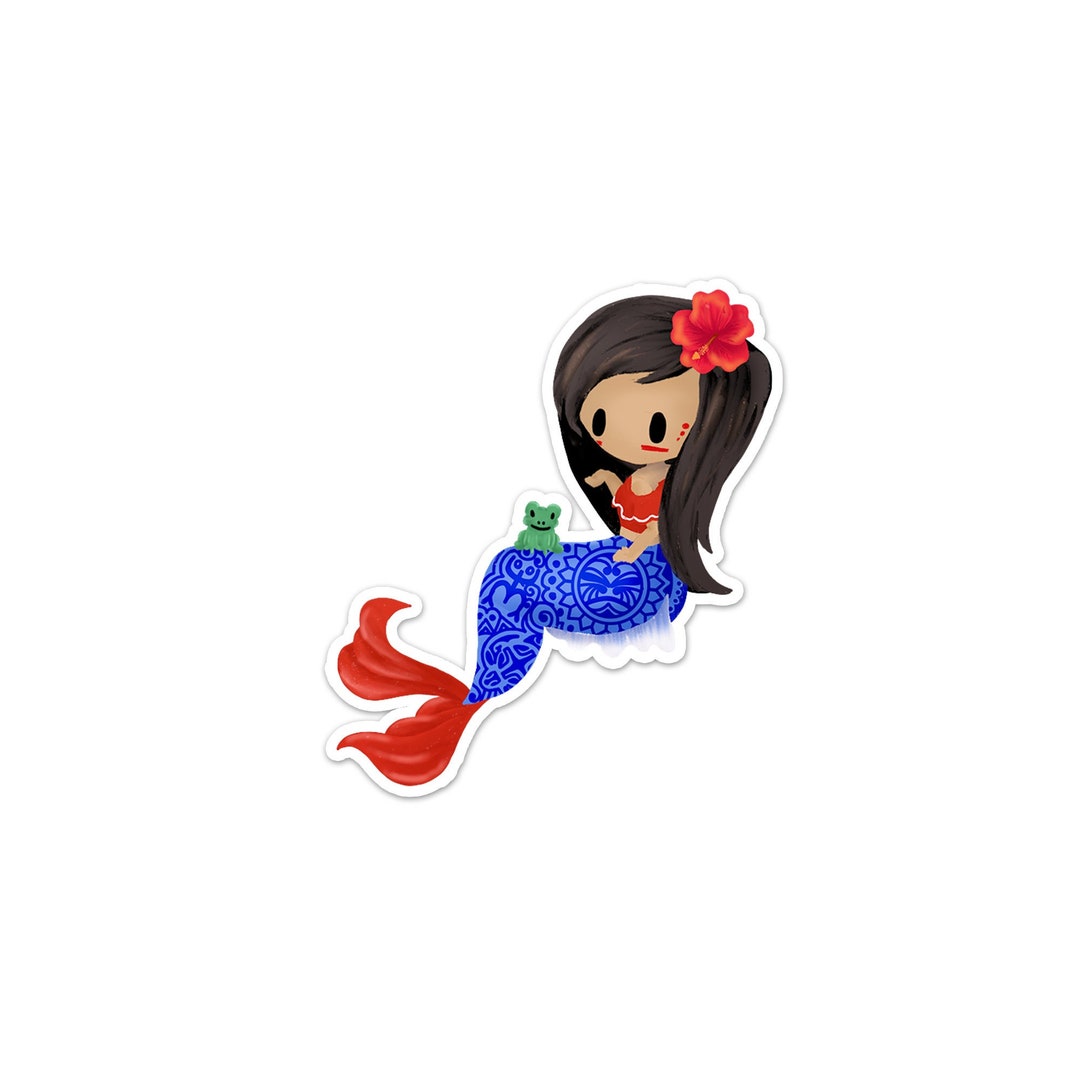 Mermaid of Taino Puerto Rico Sticker (mermaids of the World Collection ...
