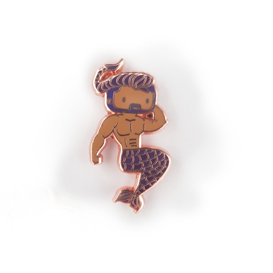 Scorpio Zodiac Merman Mini Enamel Pin - Etsy