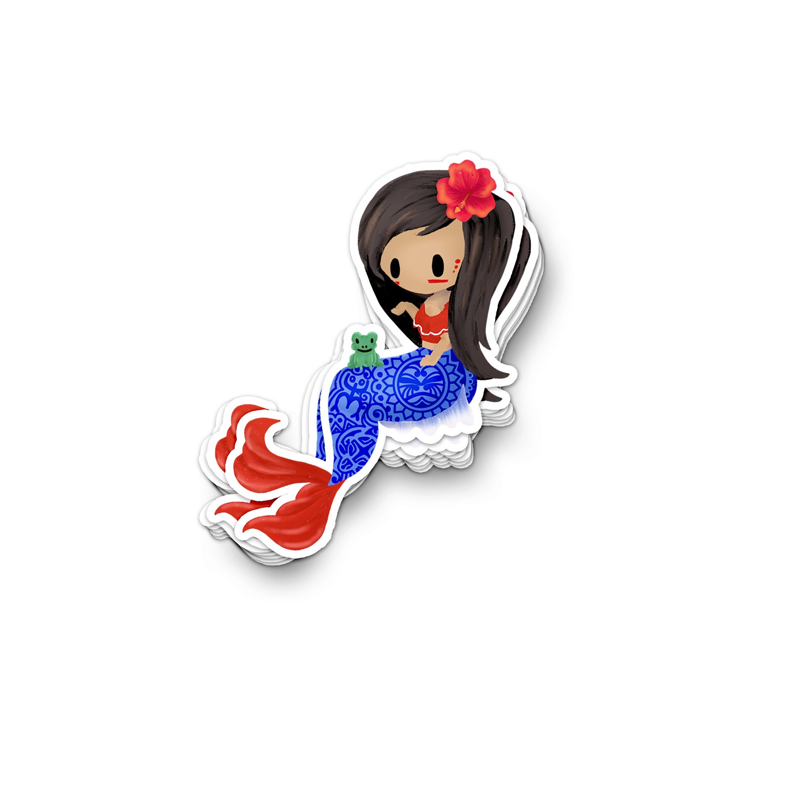 Mermaid of Taino Puerto Rico Sticker (mermaids of the World Collection ...