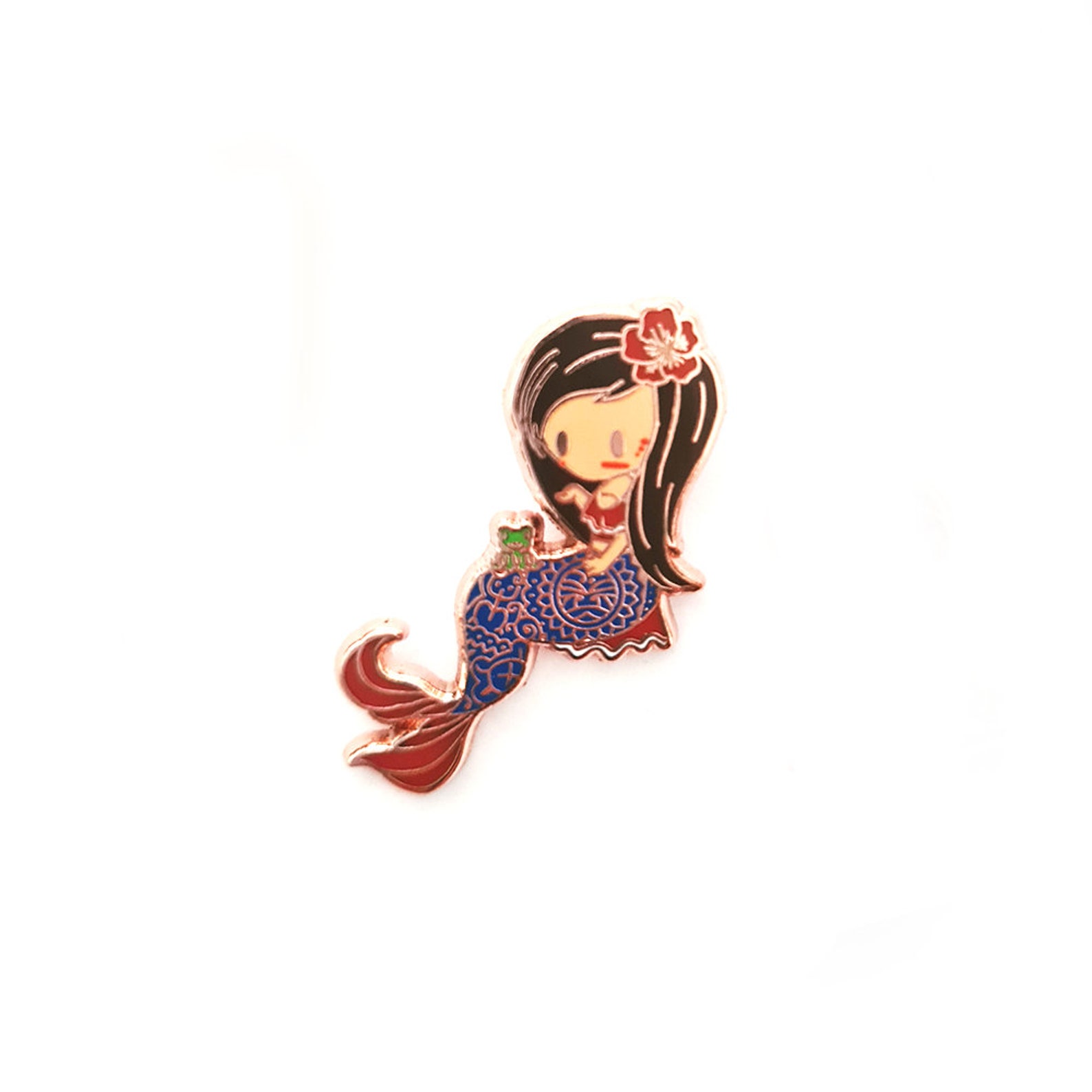 Taino Mermaid of Puerto Rico Hard Enamel Pin Mermaids of the | Etsy