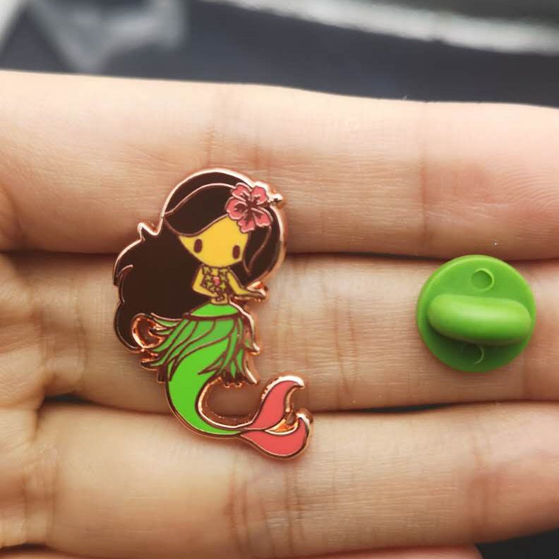 Mermaid of Hawaii Hard Enamel Pin Mermaids of the World - Etsy