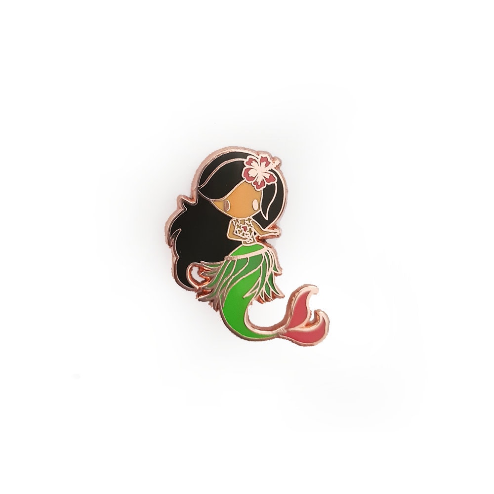 Mermaid of Hawaii Hard Enamel Pin Mermaids of the World - Etsy