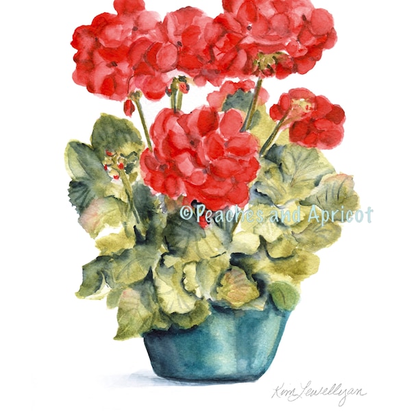 Geranium Print - Etsy