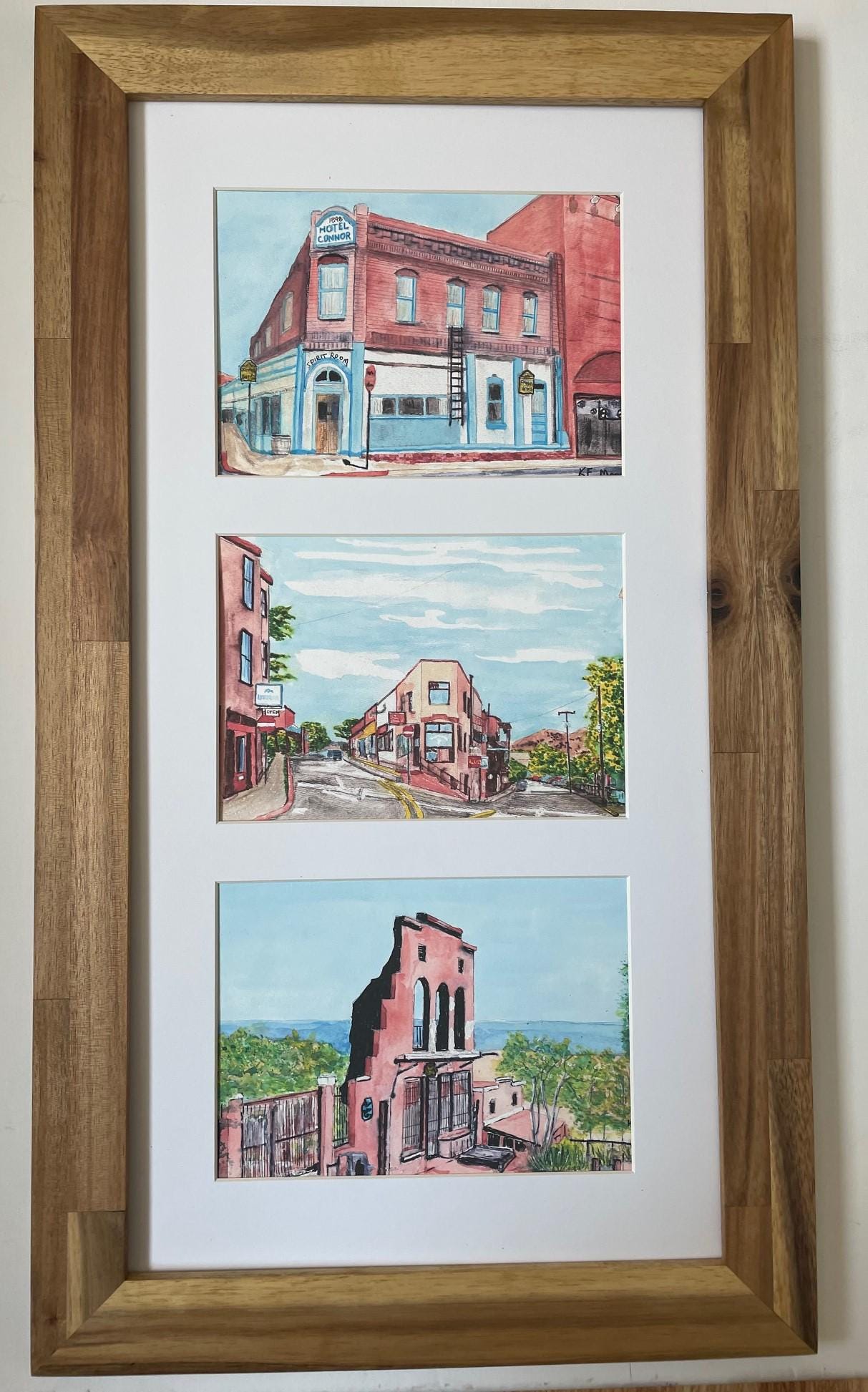 Jerome, Arizona, Watercolor Collage Frames Number 1 - Etsy