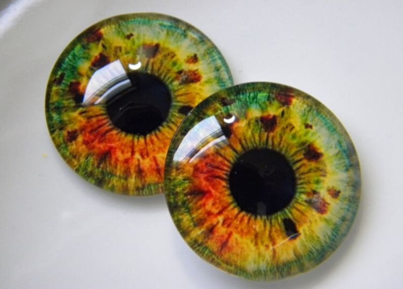 AWAKENING EYE RING// Made to Order// Glass Eye Ring// Sterling Silver ...