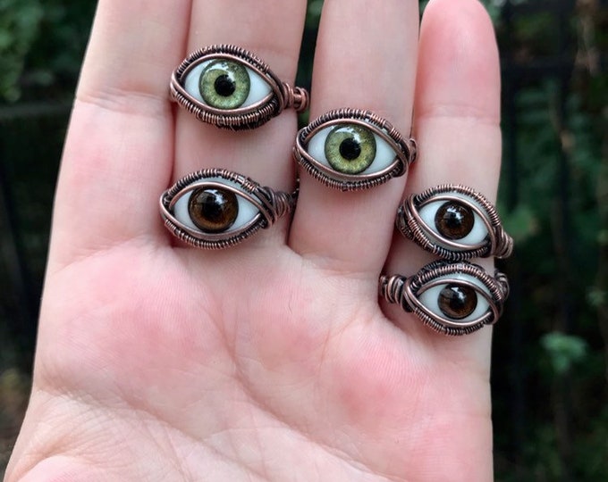 AWAKENING EYE RING// Glass Eye Ring// Eye Jewelry// Evil Eye - Etsy