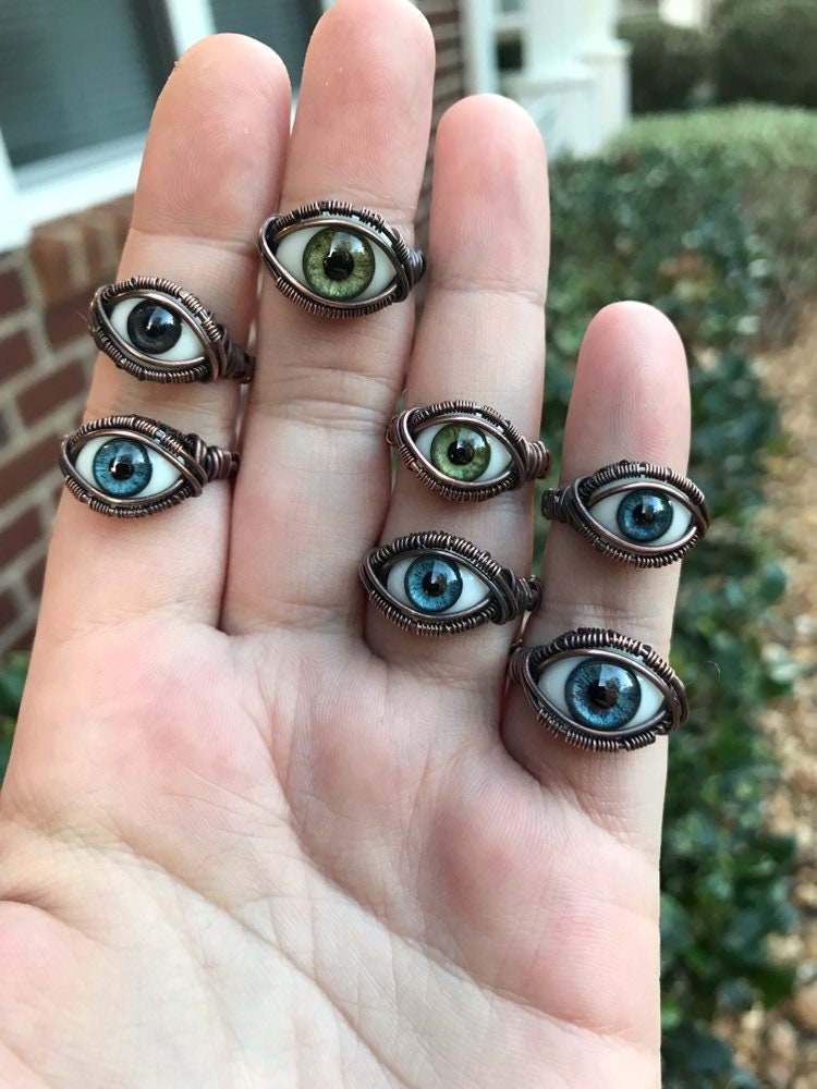 AWAKENING EYE RING// Glass Eye Ring// Eye Jewelry// Evil Eye - Etsy