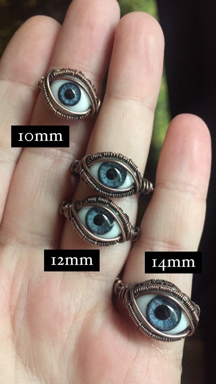 AWAKENING EYE RING// Glass Eye Ring// Eye Jewelry// Evil Eye - Etsy