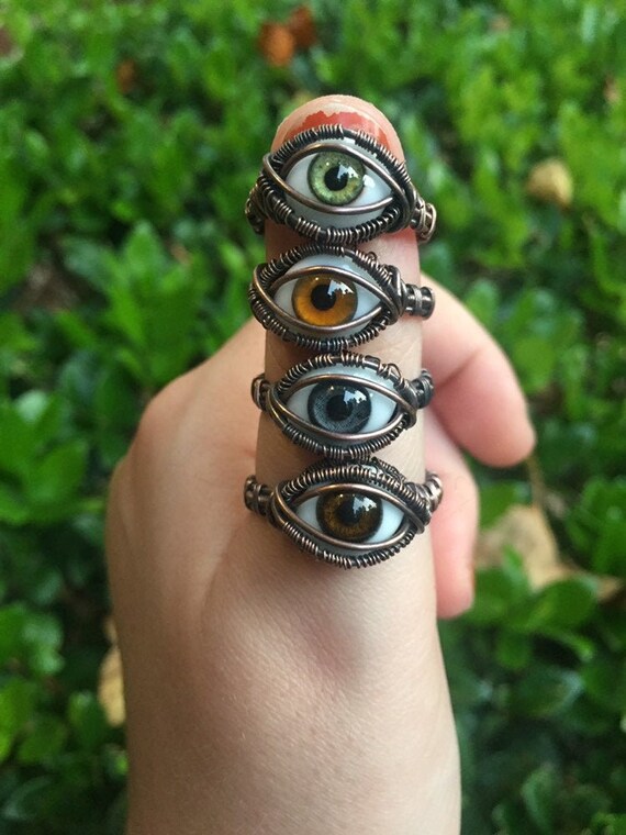 AWAKENING EYE RING// Glass Eye Ring// Eye Jewelry// Evil Eye | Etsy