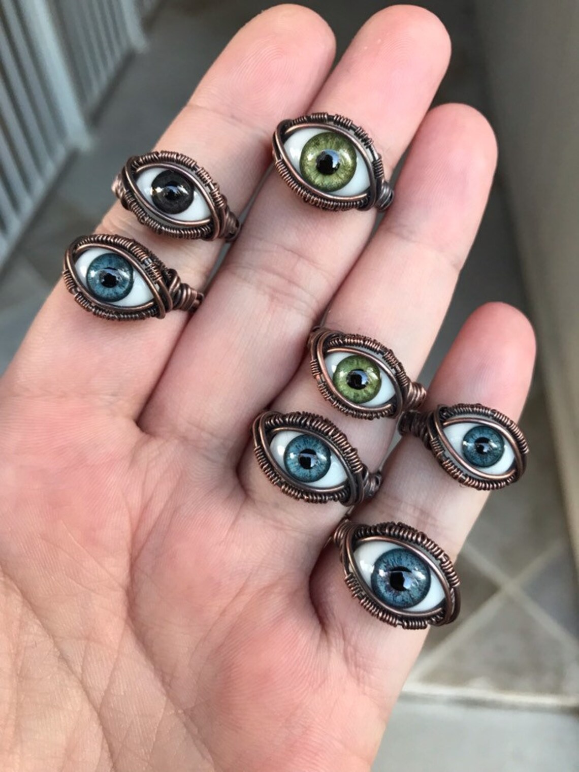 AWAKENING EYE RING// Glass Eye Ring// Eye Jewelry// Evil Eye - Etsy