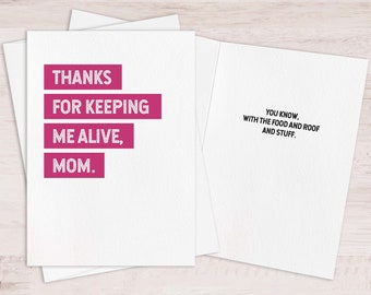 PRINTABLE Funny Mothers Day Card for Mom Gift INSTANT DOWNLOAD | Etsy