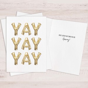 PRINTABLE Congratulations Card INSTANT DOWNLOAD Yay Hooray Congrats ...
