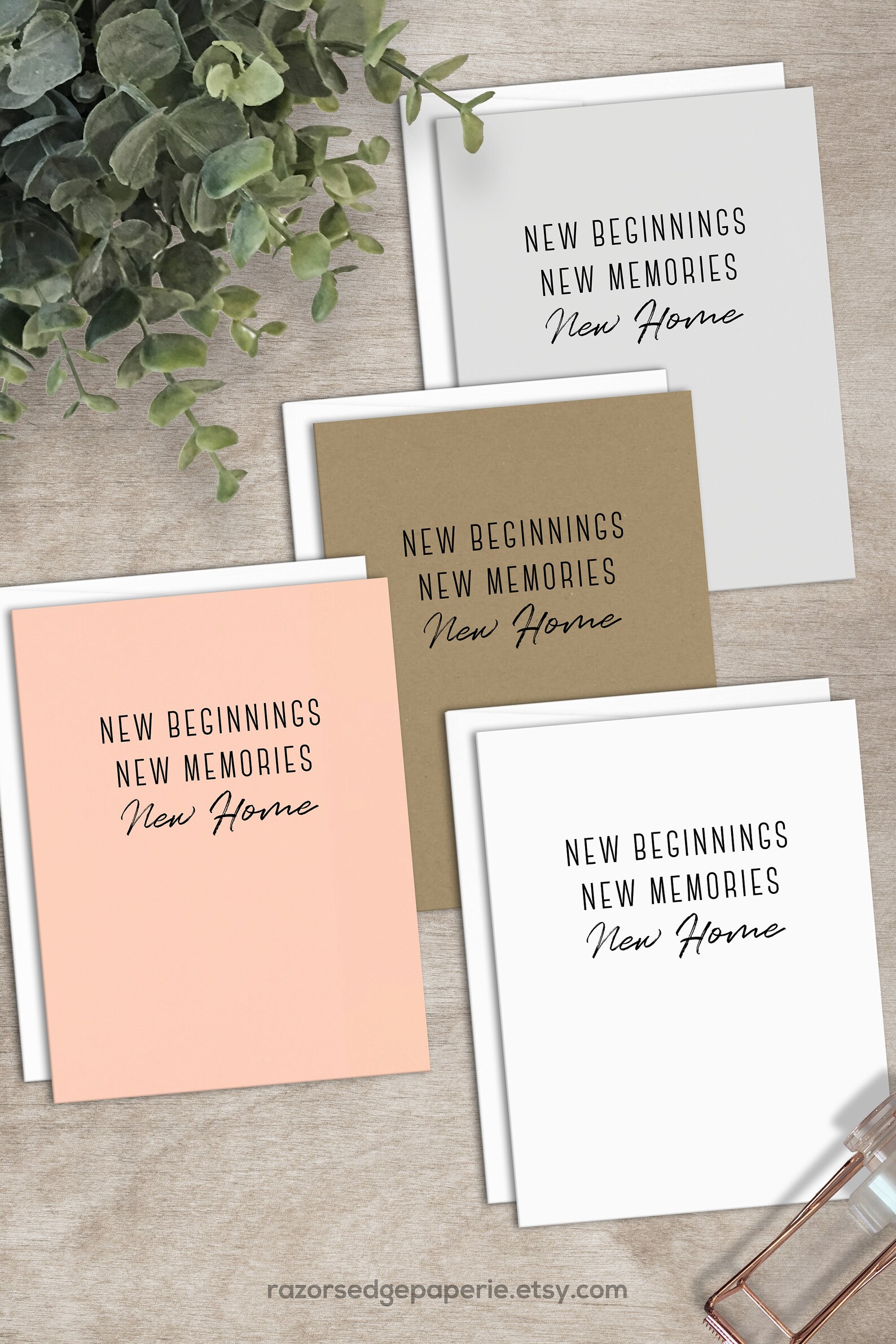 New Home Card PRINTABLE Calligraphy Housewarming Card New House Card ...