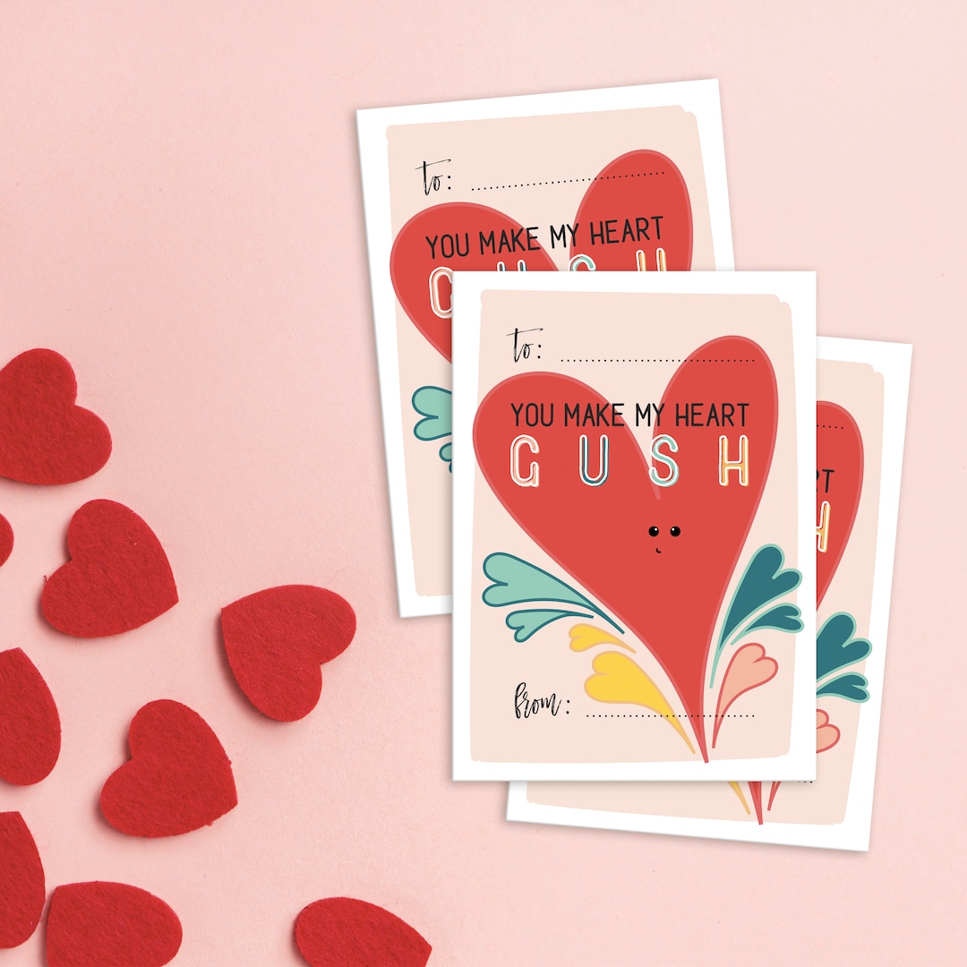 Fruit Gusher Gummy Classroom Valentines Day Cards for Kids School ...