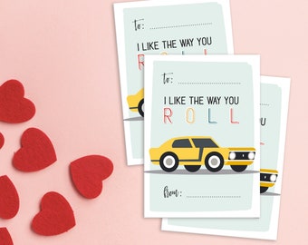 Printable Car/vehicle Valentine Cards // Instant Download - Etsy