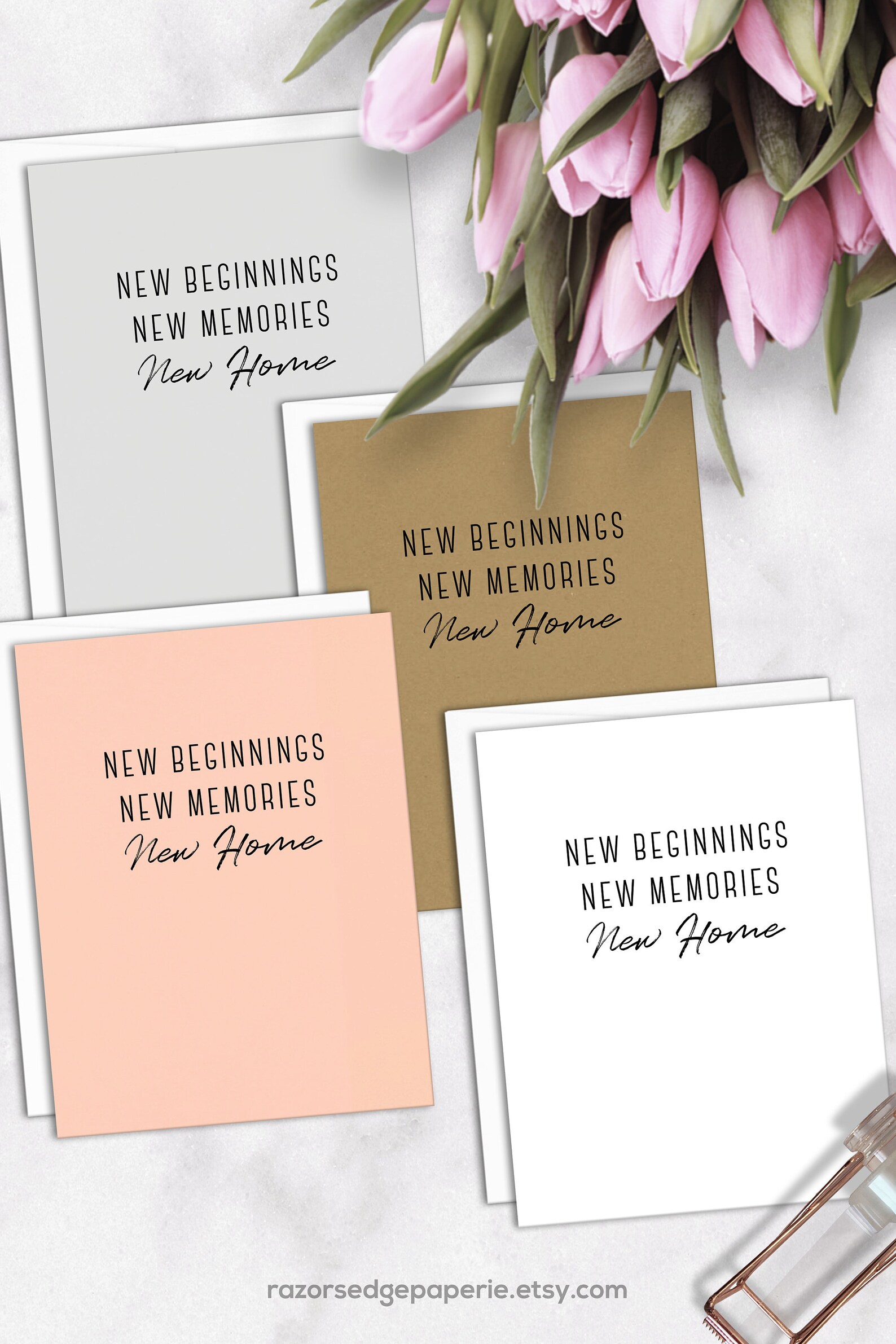 New Home Card PRINTABLE Calligraphy Housewarming Card New - Etsy