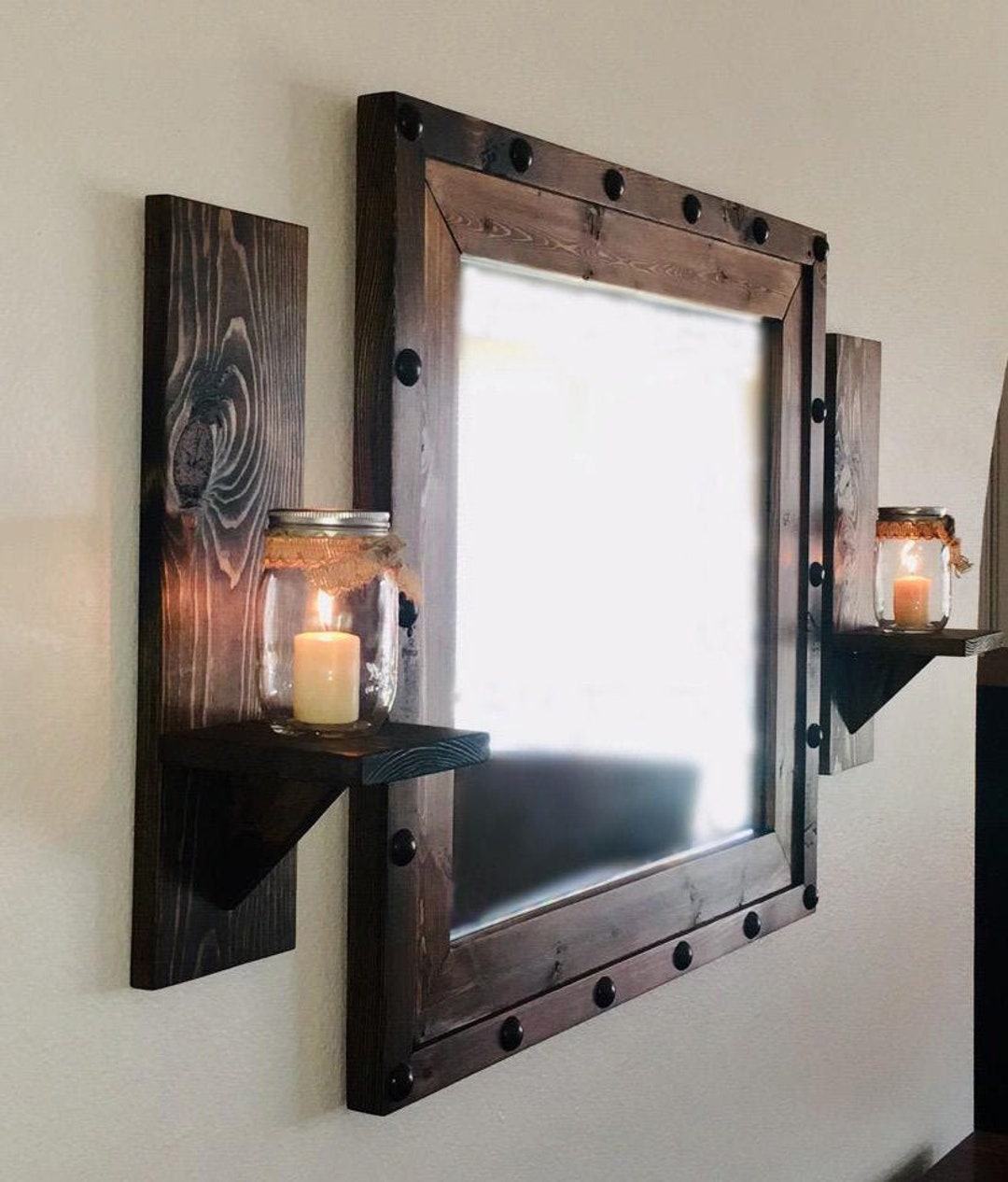 Wall Mirror, Wood Framed Mirror, Large Framed Mirror, Bathroom Mirror ...