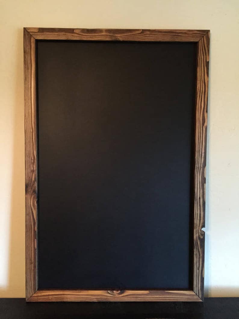 Framed Chalkboard 24x36 Large Chalkboard Rustic - Etsy
