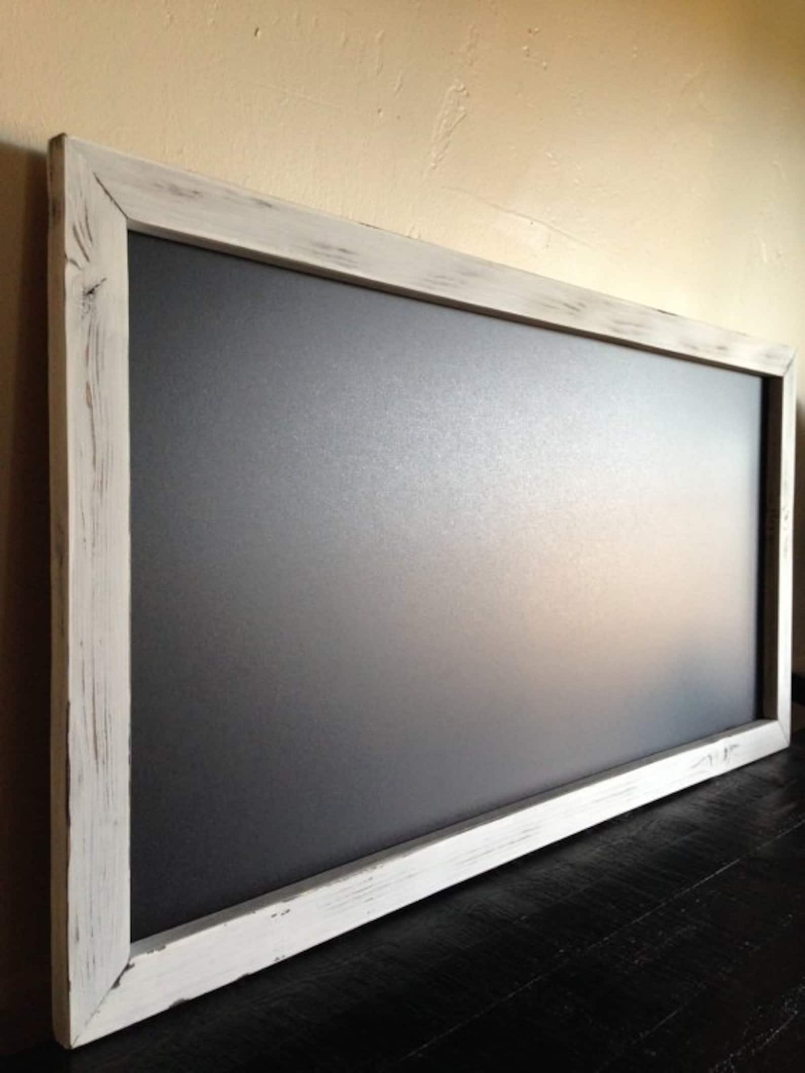Framed Chalkboard, Large Rustic Chalkboard 12"x24", Framed Kitchen ...