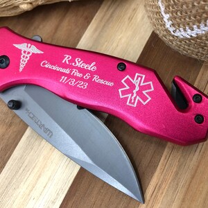 Rescue Pocket Knife: Firefighter, EMT, First Responder - Personalized ...