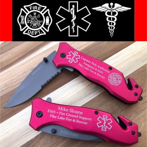 Rescue Pocket Knife: Firefighter, EMT, First Responder - Personalized ...