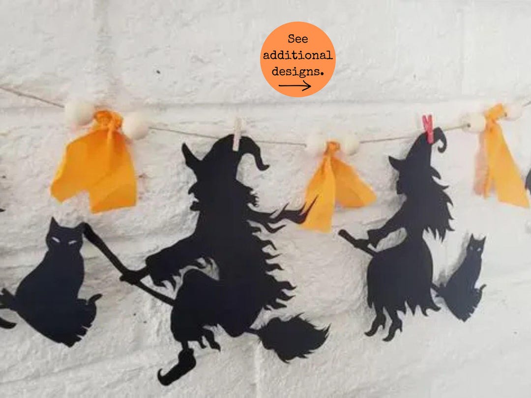 Halloween Witches, Halloween Banner, Halloween Garland, Witch Garland ...