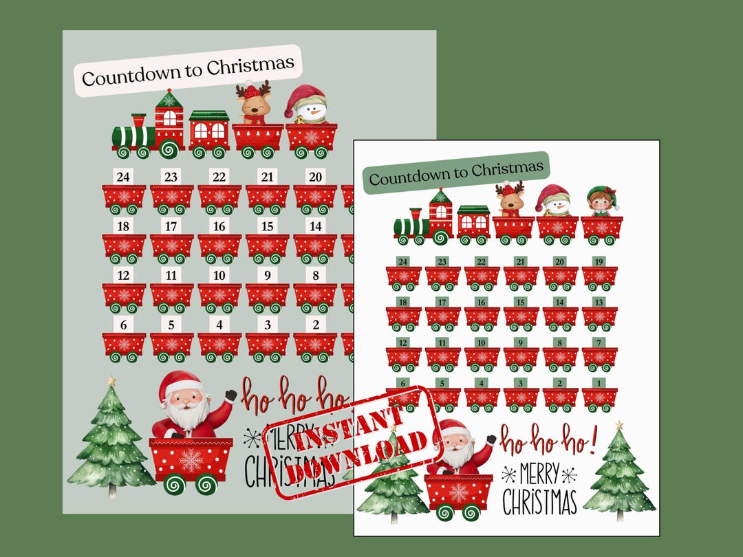 Christmas Countdown Calendar - Etsy Australia