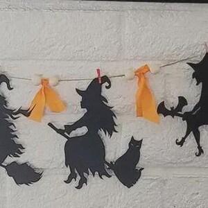 Halloween Witches, Halloween Banner, Halloween Garland, Witch Garland ...