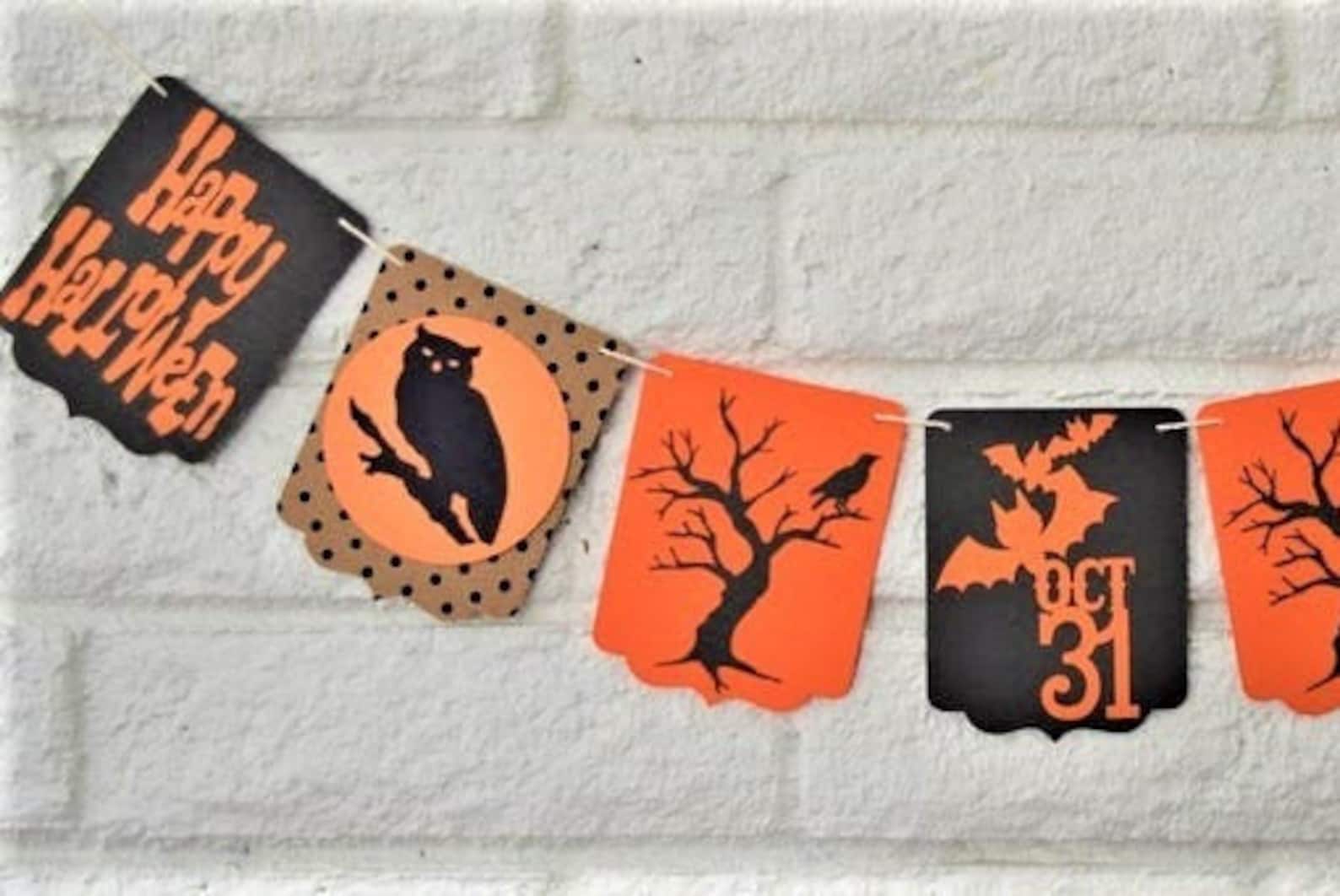 Halloween Banner , Halloween Decor, Halloween Party Banner - Etsy