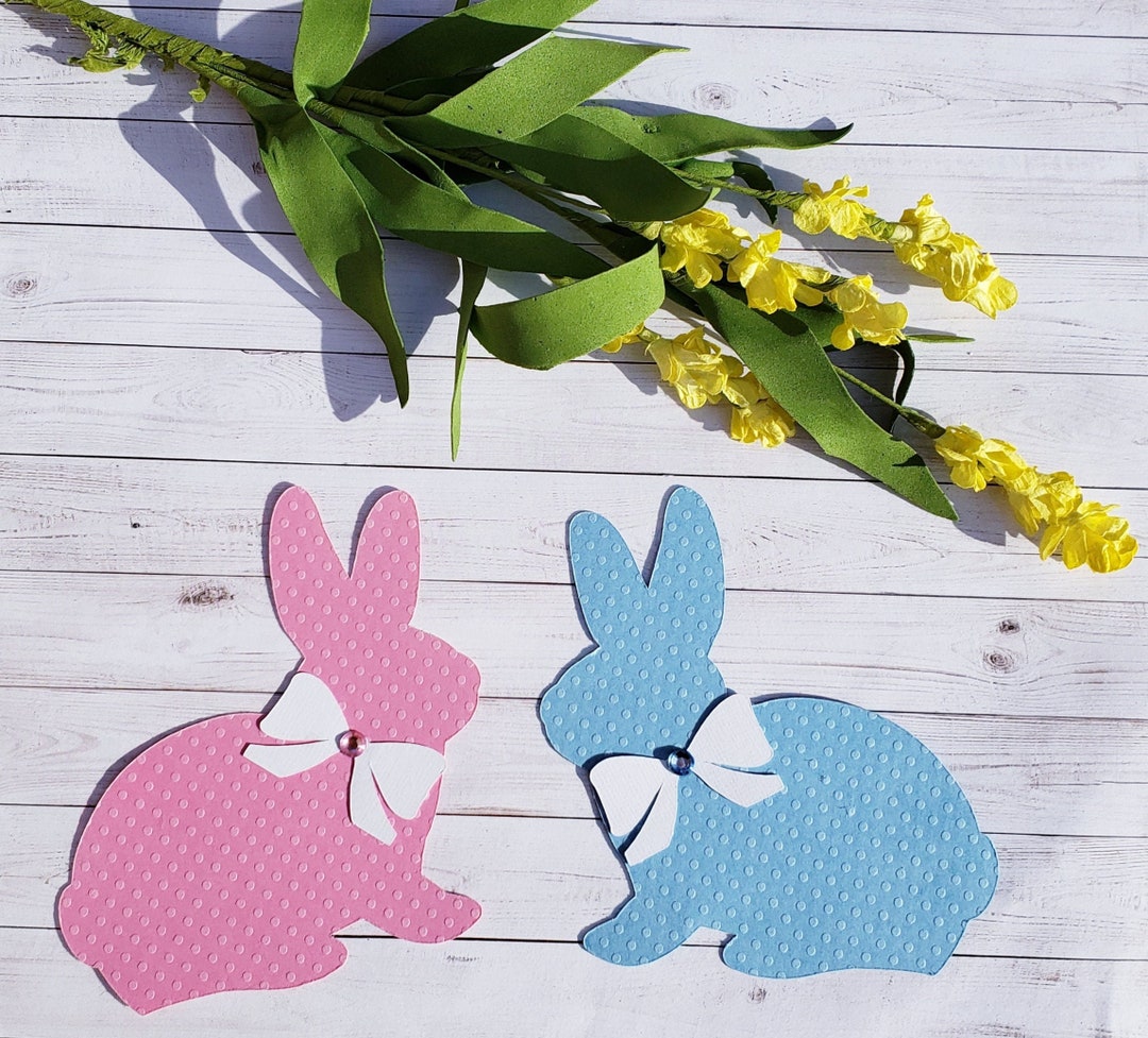 Bunny Paper Cut Outs, 12 Cardstock Bunnies - Etsy