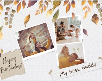 Fall Leaves Birthday Card Printable - Etsy