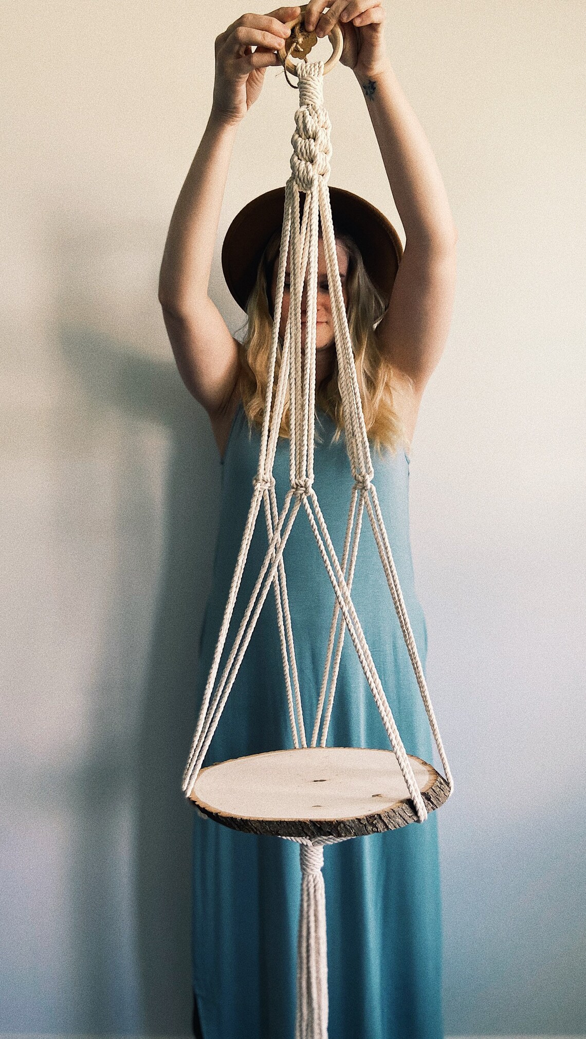 Macrame Hanging Table | Etsy