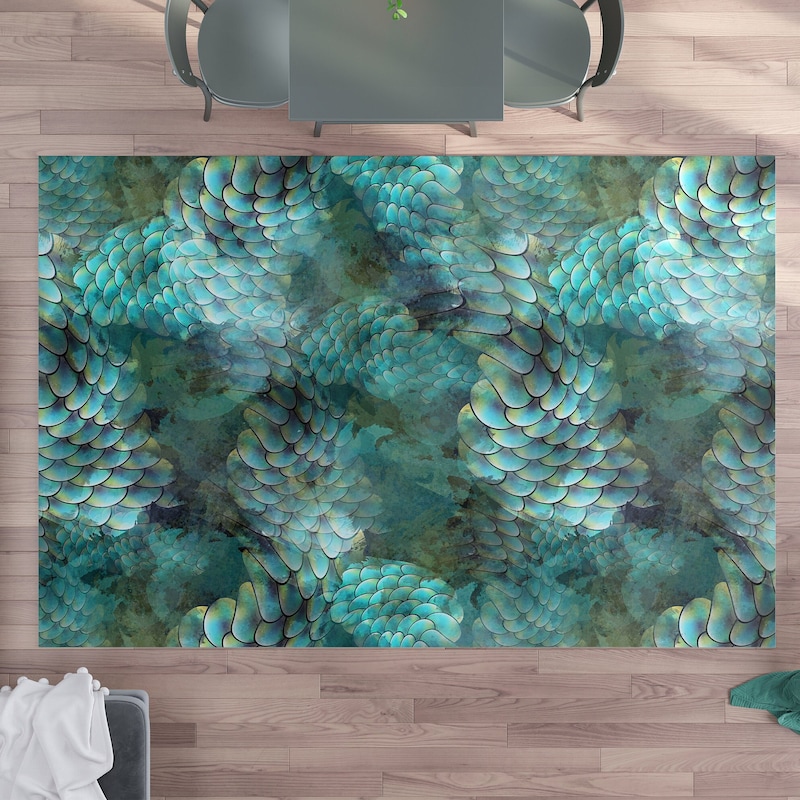 Mermaid Area Rug - Etsy