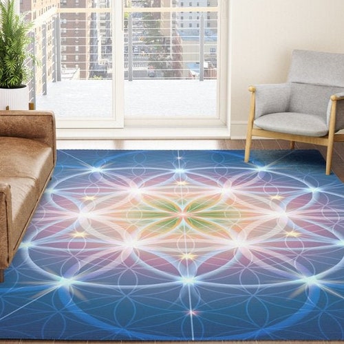 Amethyst Rug Crystal Rugs Purple Floor Mat Spiritual Rugs 2x3 - Etsy