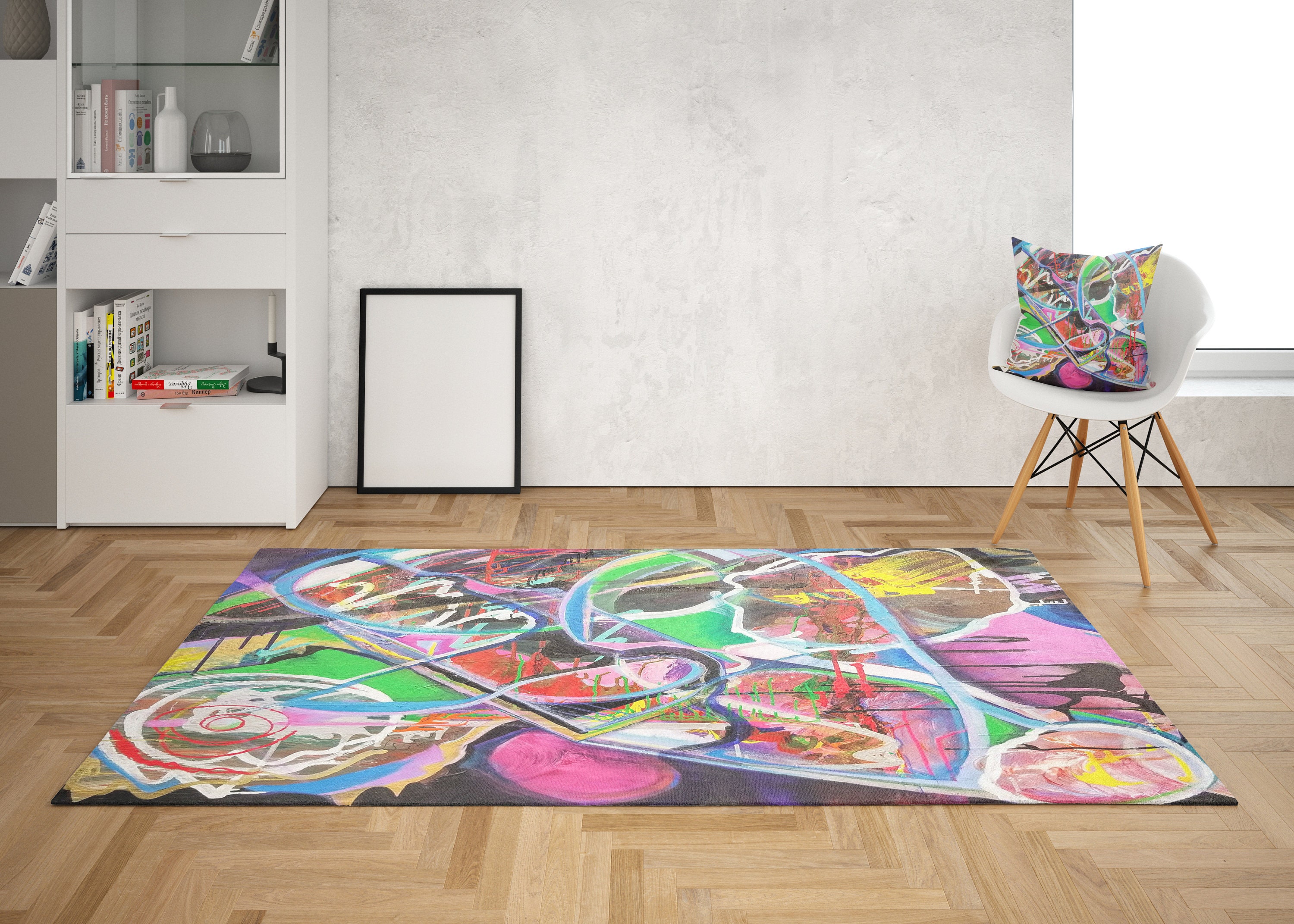 Colorful Abstract Pop Art Rug Graffiti Rugs 2x3 3x5 4x6 5x8 - Etsy