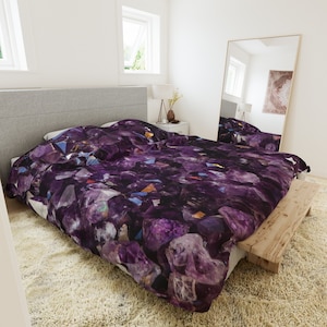 Amethyst Duvet Cover or Comforter Purple Bedding Amethyst Bedding ...